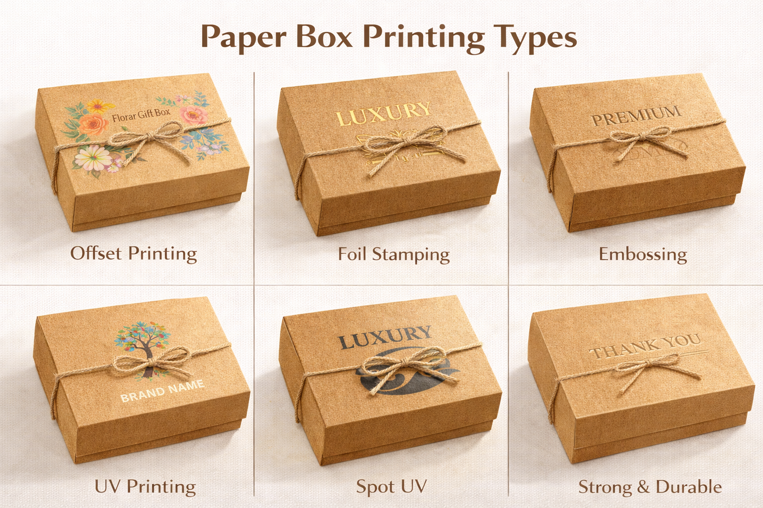 Paper Box Printing Types and Costs